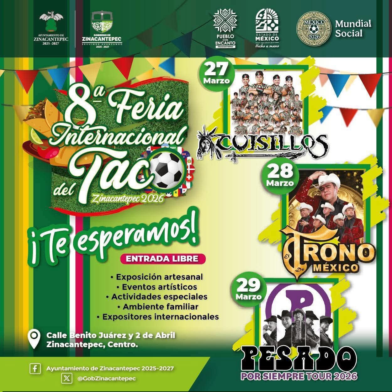 8va Feria del Taco Zinacantepec 2026 - Dónde Hay Feria