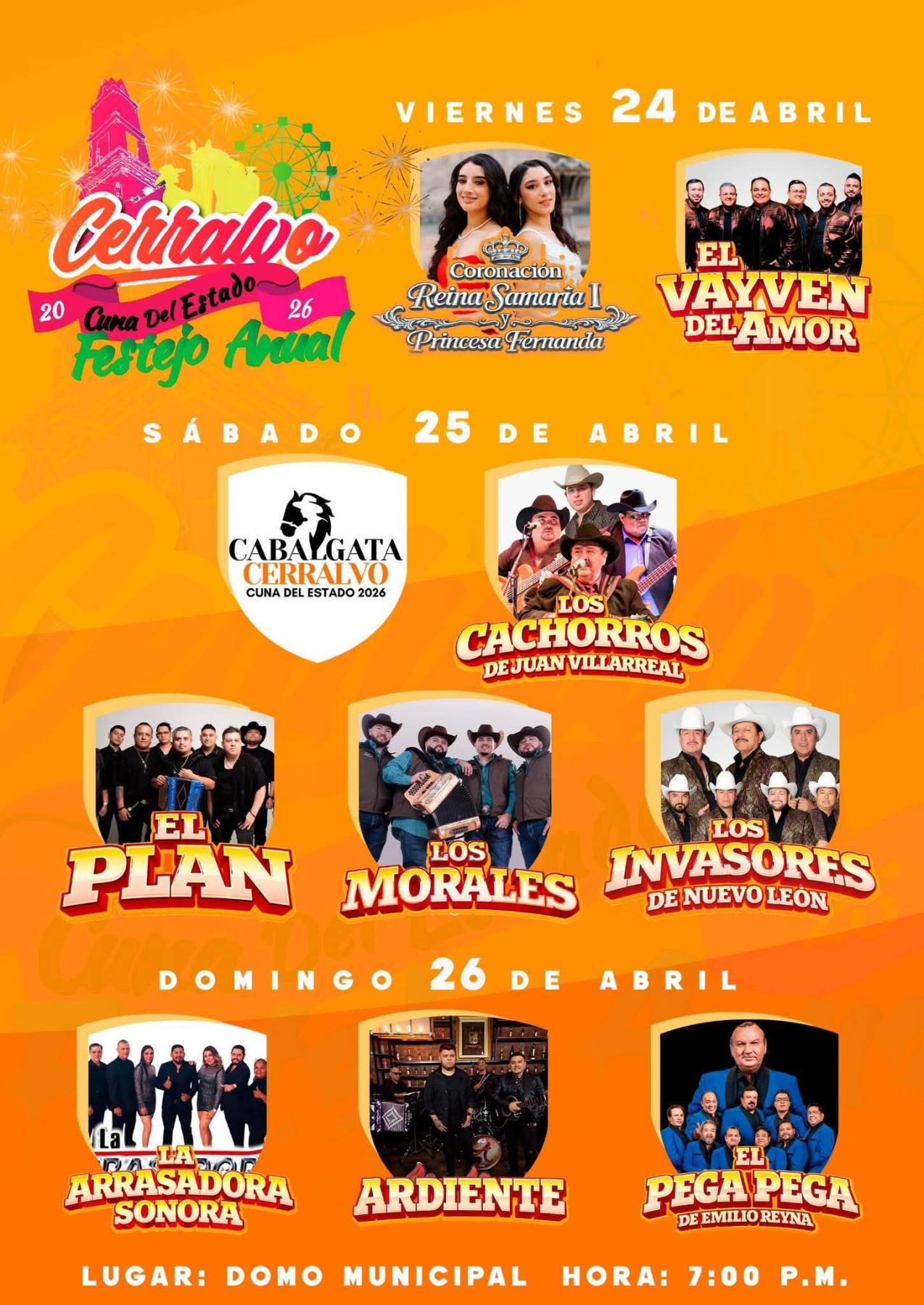 Feria Cerralvo 2026: tradición, música y fiesta del 24 al 26 de abril ...